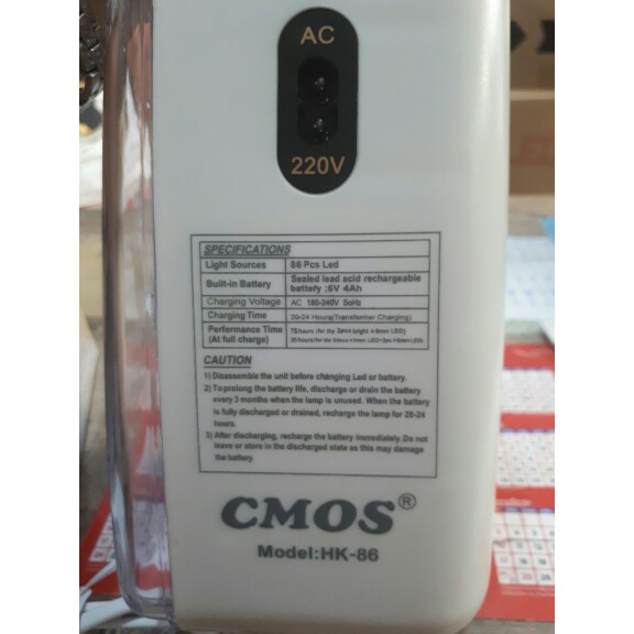 Jual Lampu Emergency CMOS HK86 LAMP EMERGENCY | Shopee Indonesia