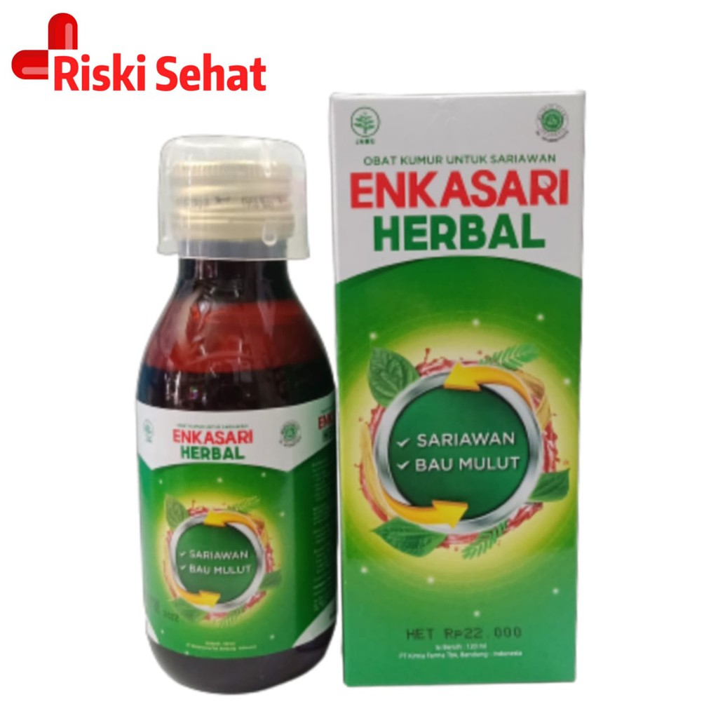 Jual Enkasari Herbal 120ml | Obat kumur | obat sariawan | Shopee Indonesia