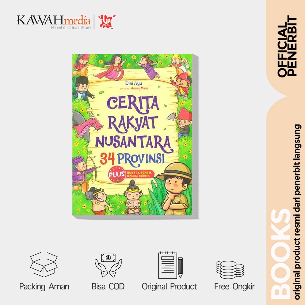 Jual BUKU ANAK - CERITA RAKYAT NUSANTARA 34 PROVINSI | Shopee Indonesia