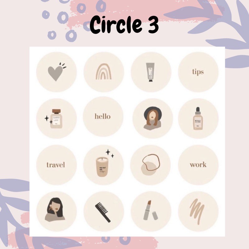 Jual Sticker Bulat Circle Aesthetic Stiker Laptop Tumblr Estetik ...