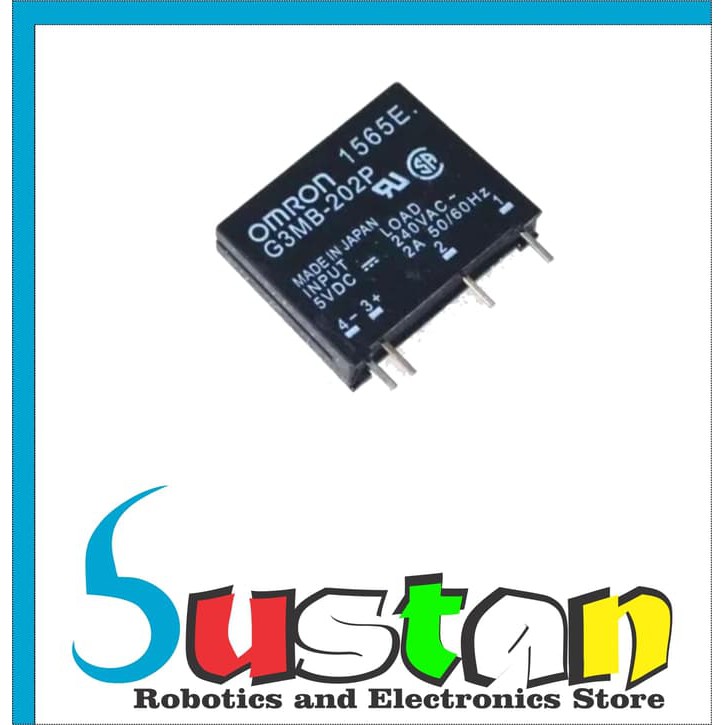 Jual SSR IN 5VDC Out 240VAC 2A Solid State relay G3MB-202P-5VDC 5V DC ...