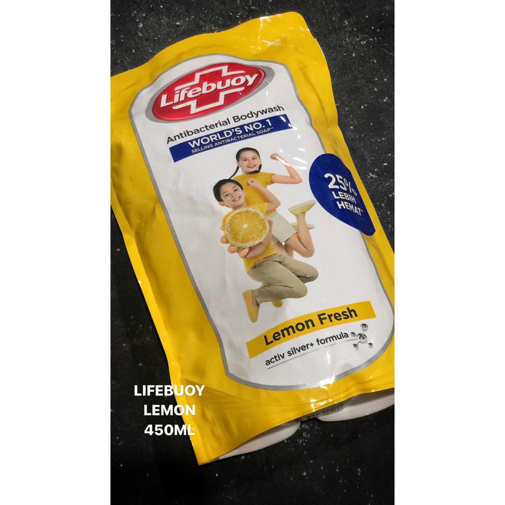 Jual SABUN LIFEBUOY LEMON FRESH REFILL 450 ML (KUNING) | Shopee Indonesia