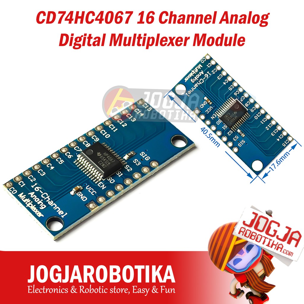 Jual CD74HC4067 16 Channel Analog Digital Multiplexer Module | Shopee Indonesia