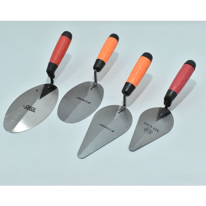 Jual Sendok Semen Gagang KARET 6 inch & 7 inch / Sendok Semen Lancip ...