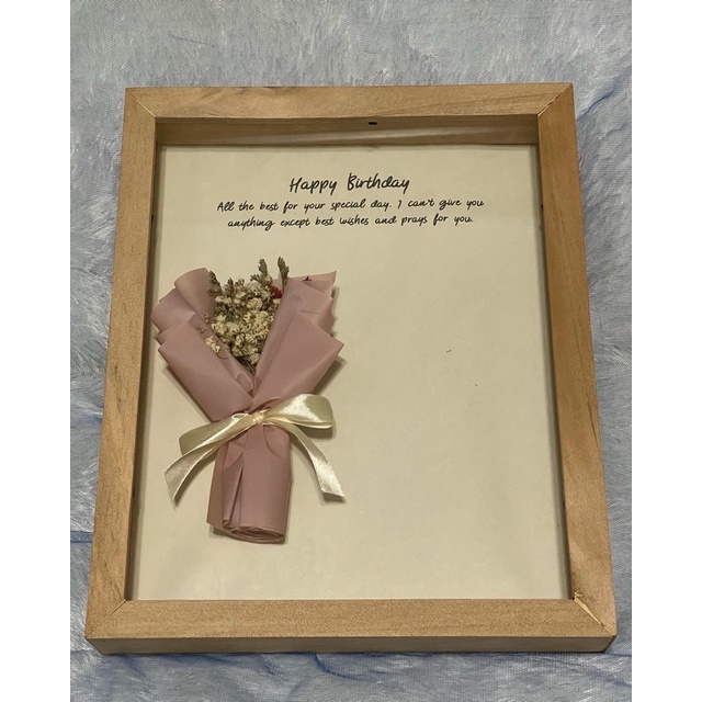 Jual Bingkai Foto mini buket bunga kering 8R - dried flower - gratis ...