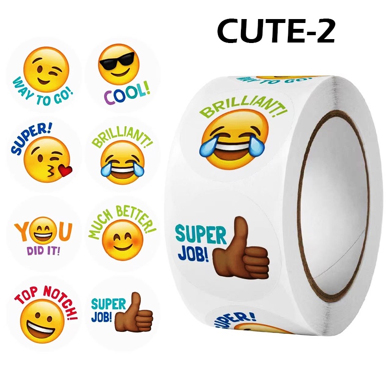 Jual WPSBGS 500 PCS CUTE LABEL STICKER LUCU STIKER MOTIVASI SEMANGAT ...