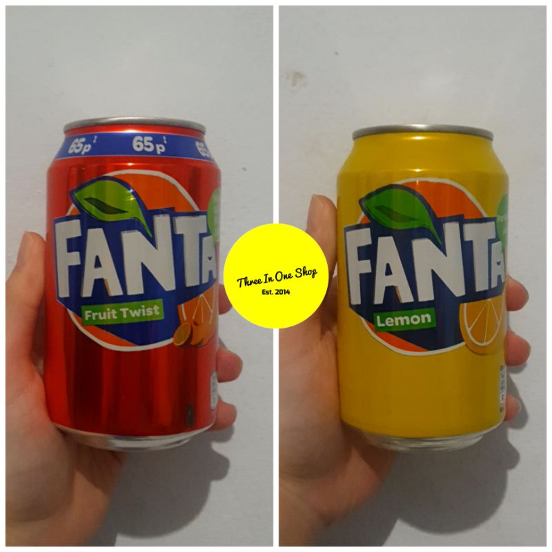 Jual [READY STOCK] Fanta Lemon - Fanta Fruit Twist 330ml | Shopee Indonesia
