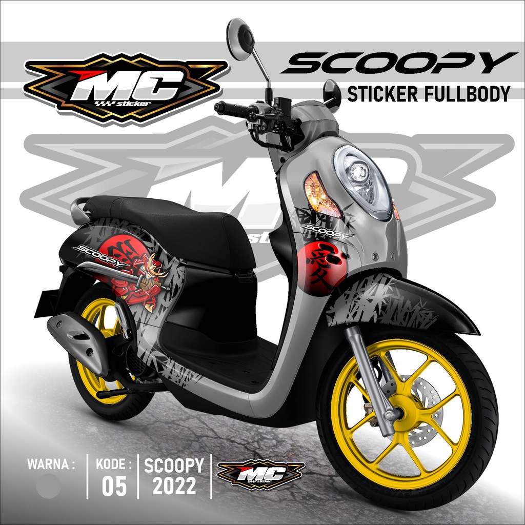 Jual MC Cutting Sticker - Decal Stiker Scoopy Full body 2021 2022 - Dekal Stiker Scoopy yang ...