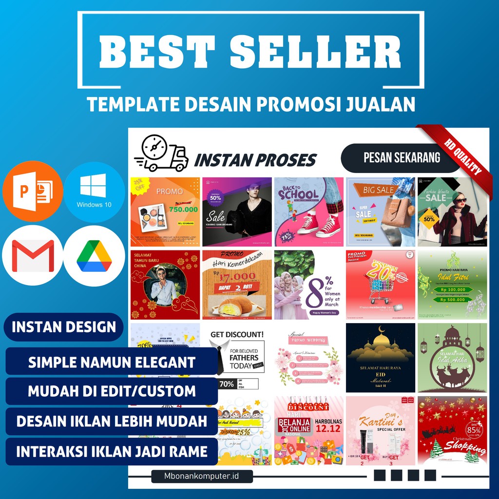 Jual Template Desain Promosi Jualan Desain Diskon Produk - TD019 ...
