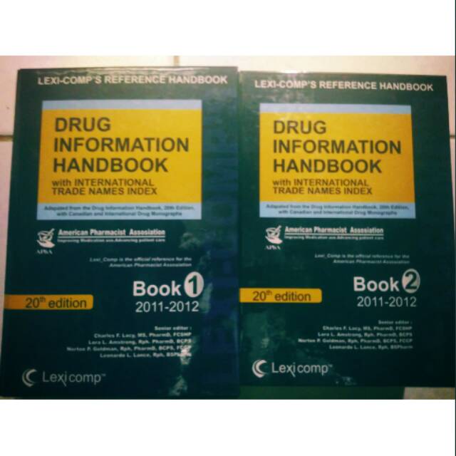 Jual Buku Drug Information Handbook (DIH). Sepaket (buku 1 dan 2). Hard ...