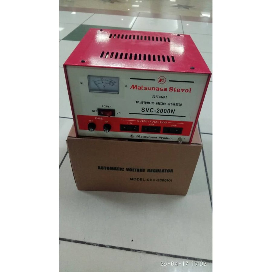 Jual stabilizer Matsunaga stavol 2000w svc 2000N 2000watt matsunaga ...