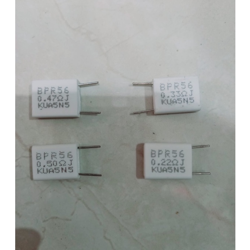 Jual PROMO!!! Resistor kapur Gepeng 5 watt R Kapur gepeng 5watt 0.22 0.3 0.47 0.5 | Shopee Indonesia