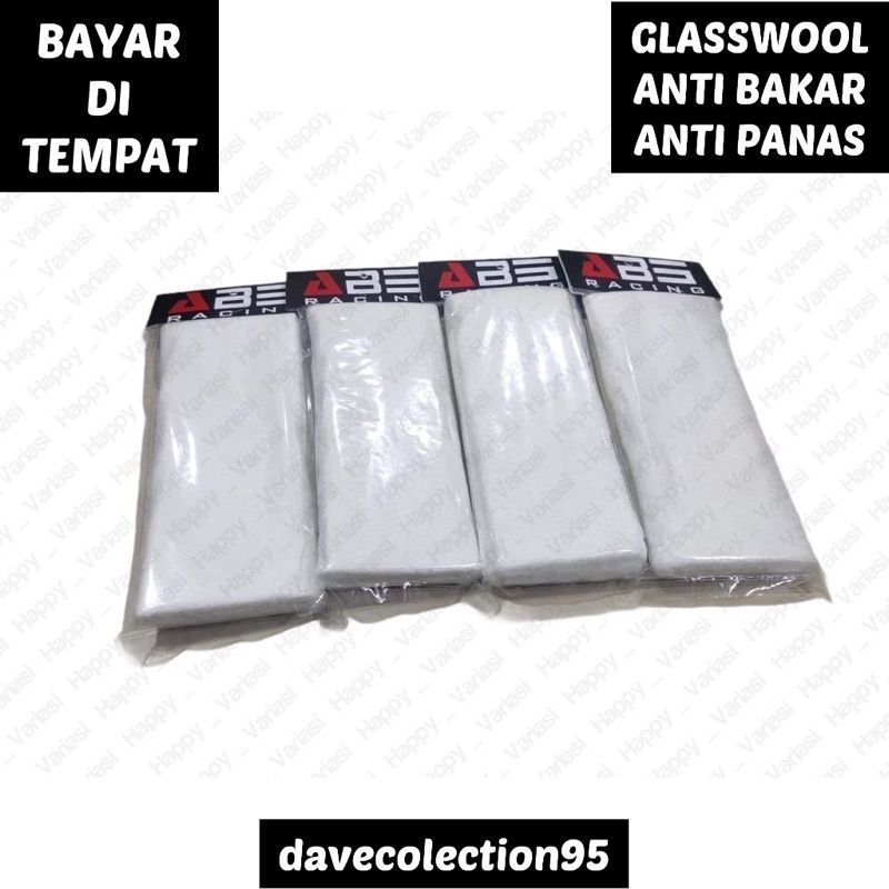 Jual glasswool gasbul knalpot motor anti bakar anti panas gaswool ...