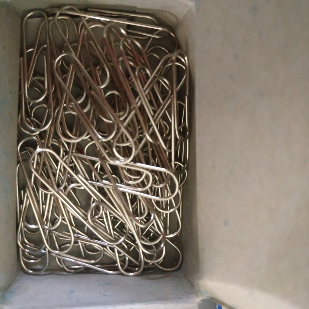 Jual 1box kecil Penjepit kertas Paper clip trigonal clip no.3 isi 30 ...