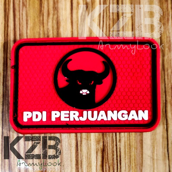 Jual Patch Rubber Velcro Emblem Karet - PDIP | Shopee Indonesia