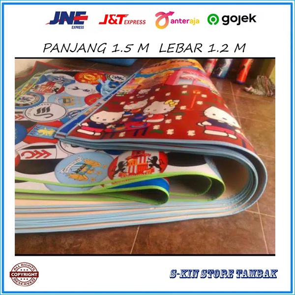 Jual TIKAR MOTIF 120X120CM KARTUN SPONS KARPET ALAS TAHAN AIR TIKER ...