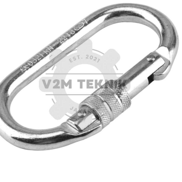 Jual Carabiner 25 KN O Shape / Karabiner 25KN Heavy Duty Climbing ...