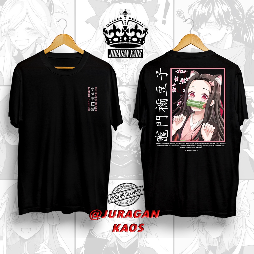 Jual Kaos Kimetsu no Yaiba Nezuko Bakketsu Demon Slayer Kaos Anime Kaos ...