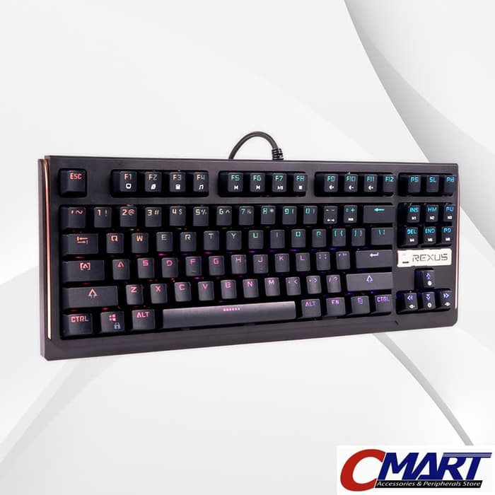 Jual Rexus MX8 TKL RGB Macro Mechanical Legionare Keyboard Gaming - RX ...