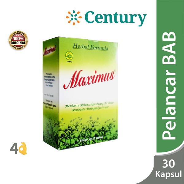 Jual Maximus 3 Blister @10Kapsul / Obat Herbal / Dietary Herbal ...