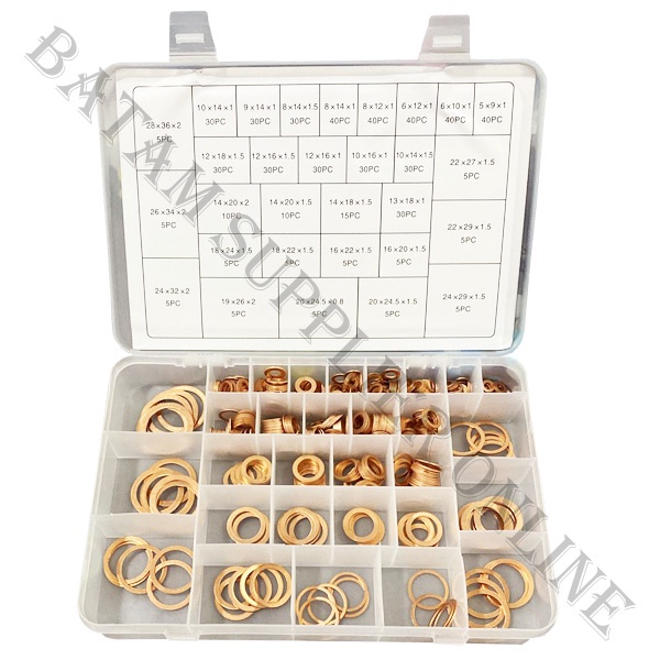 Jual Copper Washer Set 568 pcs IMPA 813080 Ring Tembaga Set - 230 ...