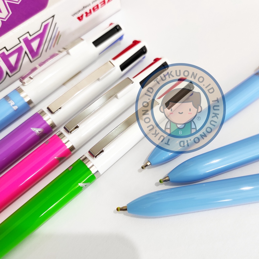 Jual ZEBRA A4C Pulpen 4 Warna | Merah Biru Hitam Hijau | Shopee Indonesia