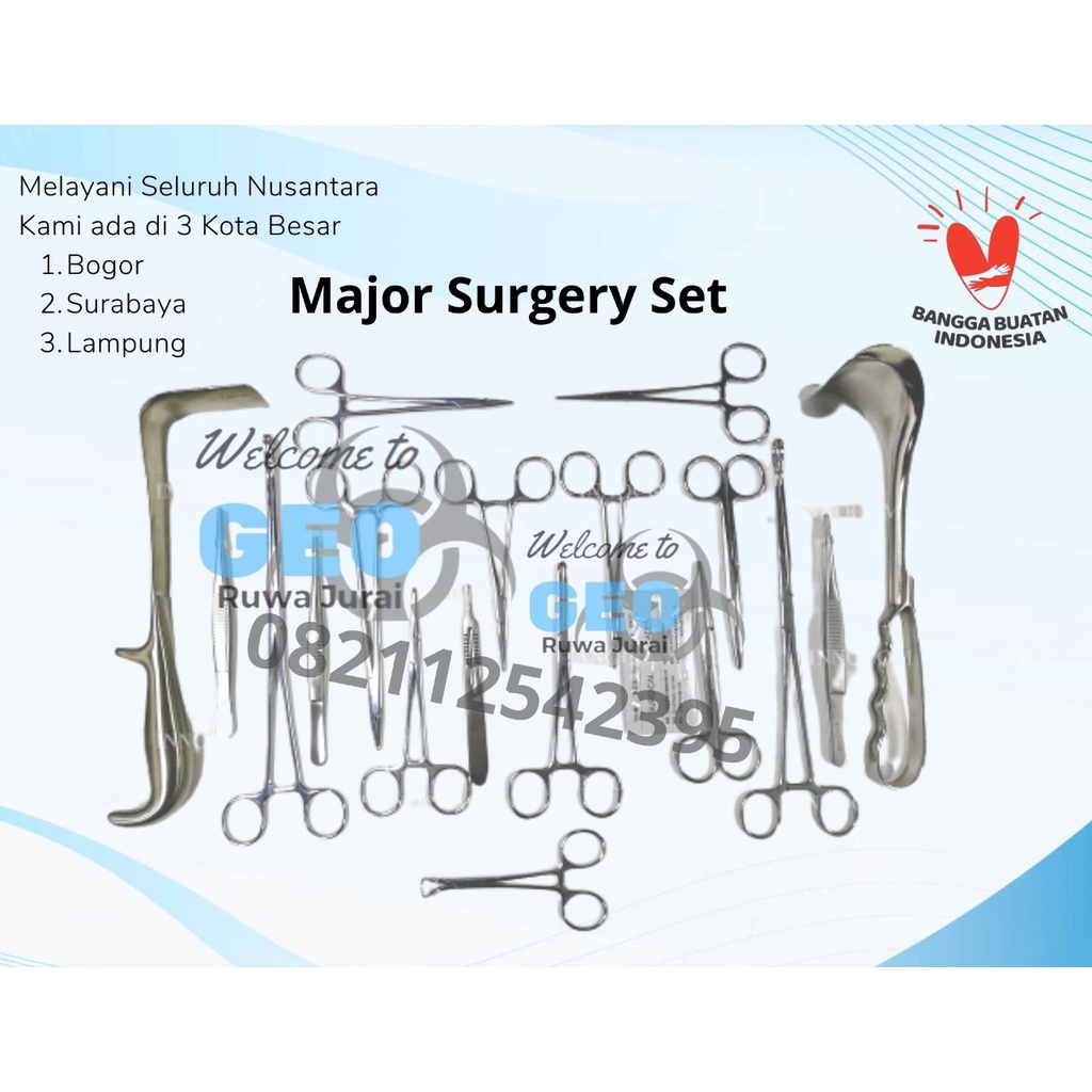 Jual Major Surgery Set Alat Bedah Mayor Surgical Complete Instrument ...
