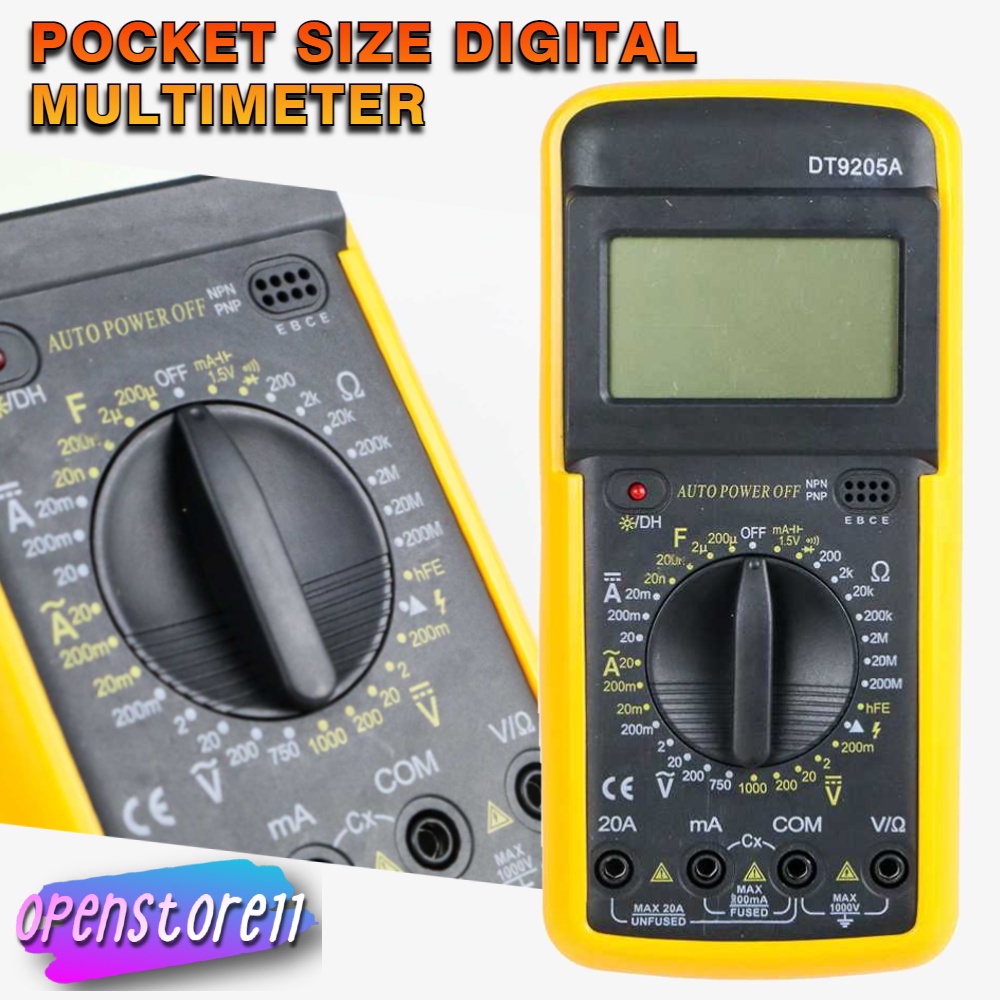 Jual Multitester Digital Pocket Size Multimeter - DT9205A | Shopee ...