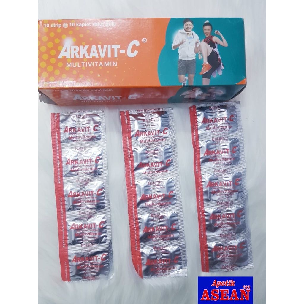 Jual ARKAVIT-C 1 STRIP ISI 10TABLET | Shopee Indonesia