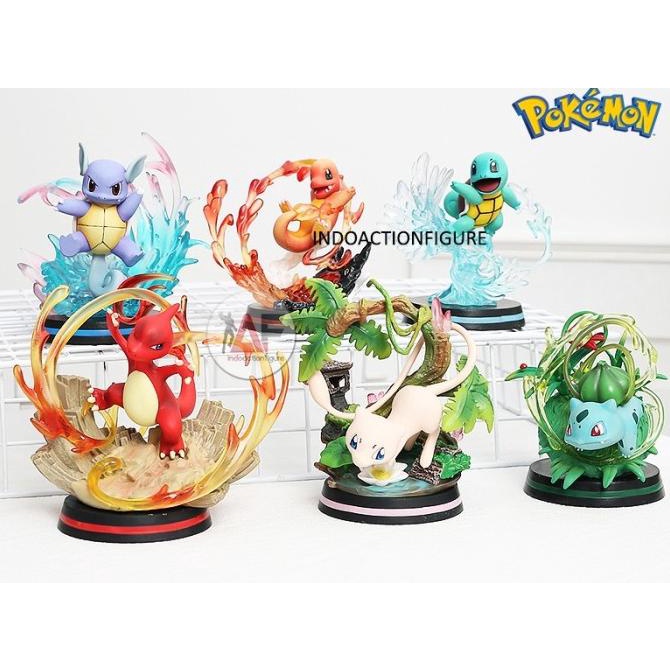 Jual Promo Action Figure Statue Pokemon Charmander Mew Squirtle ...