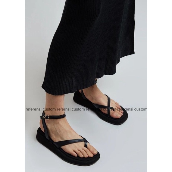 Jual Flatsandal Knip Aora Size Besar Sandal Teplek Big Size Sandal ...