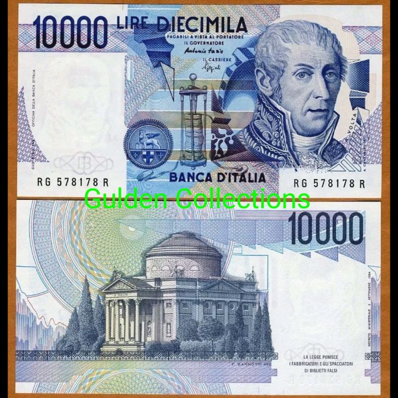 Jual Italy 10000 Lire 1984 UNC | Shopee Indonesia