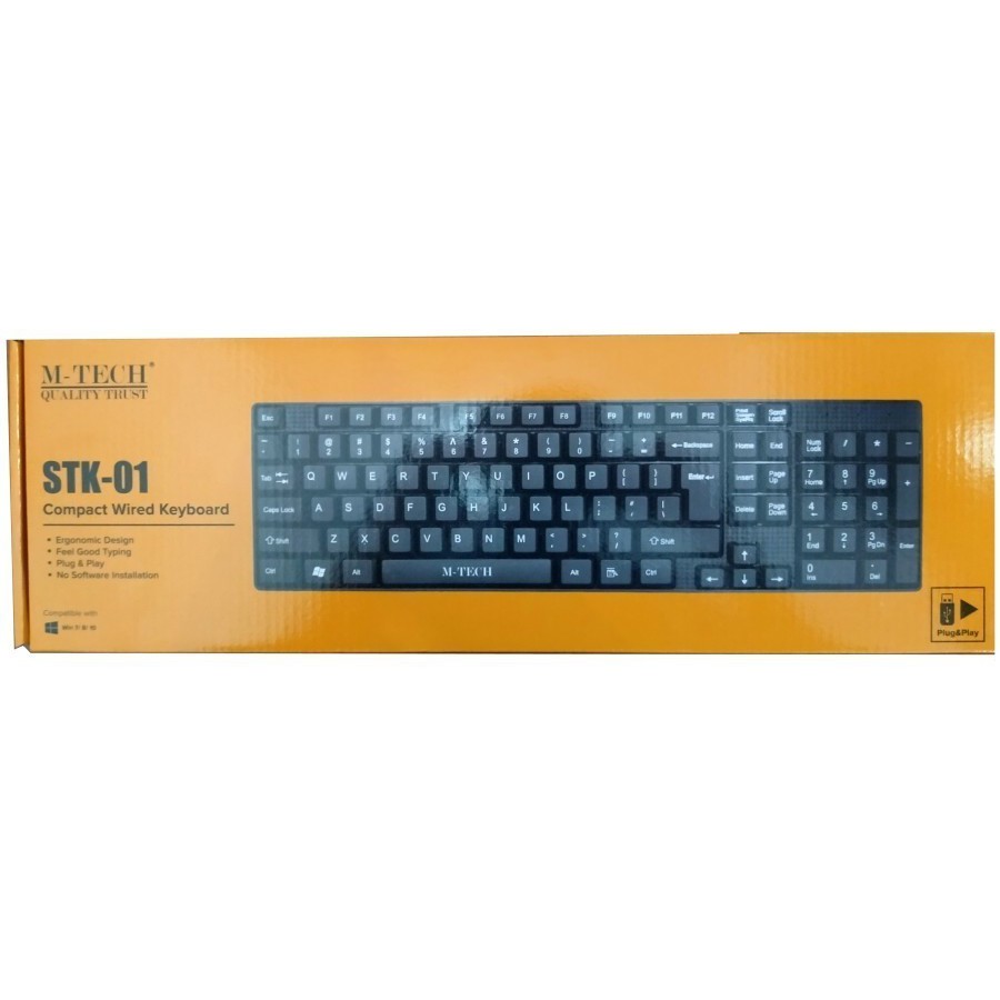 Jual Keyboard USB Standar M-Tech MTech M Tech STK 01 ( MKMD ) | Shopee ...