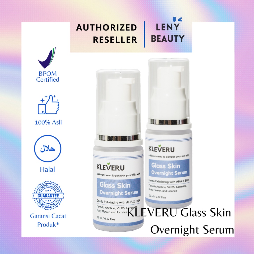 Jual Kleveru GLASS SKIN Overnight Serum / Serum Glowing | RESELLER ...