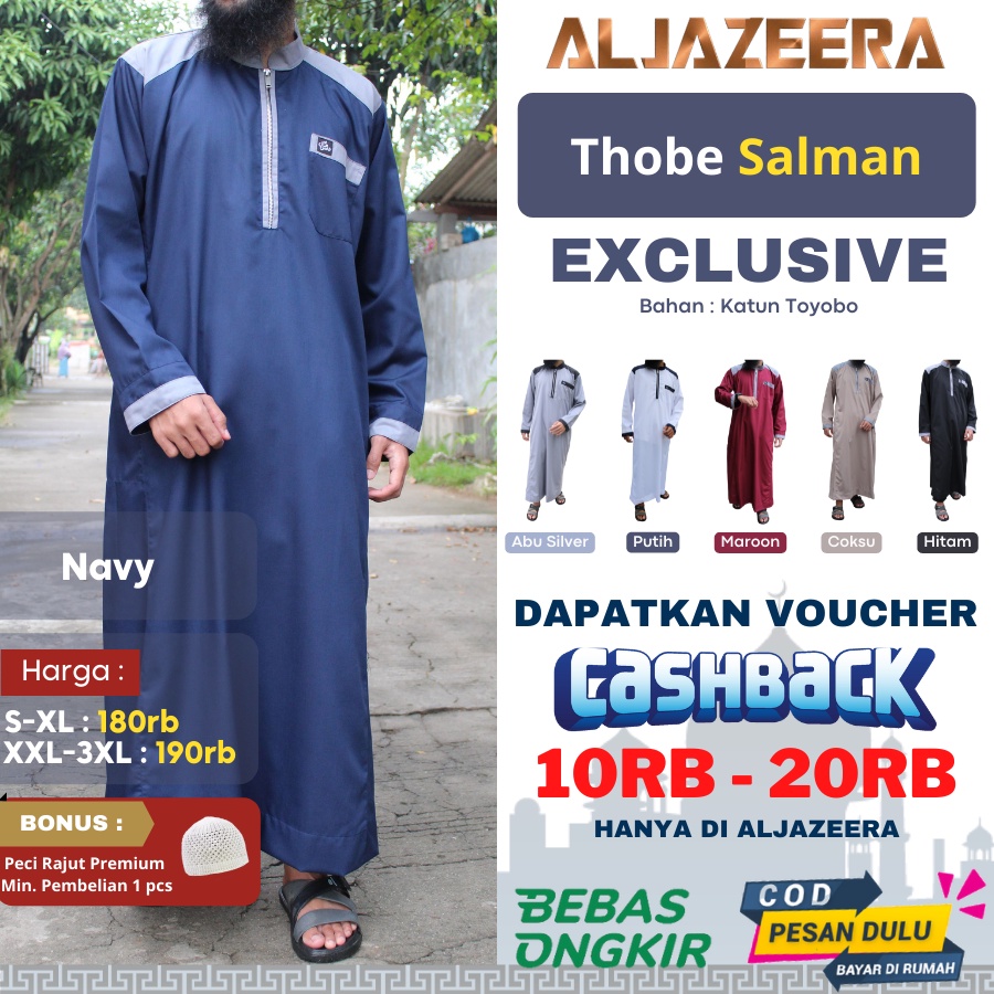 Jual Baju Jubah Arab Gamis Koko Muslim Ikhwan Pria Dewasa Lengan ...