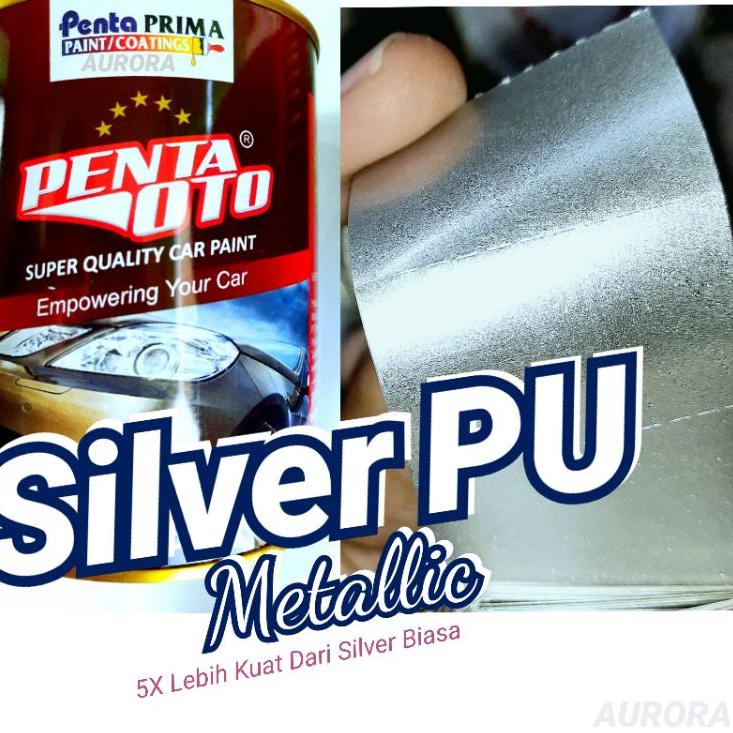 Jual Baru Irit Cat Silver Metalik PU Penta Oto Hemat Ecer 200ml Coarse ...