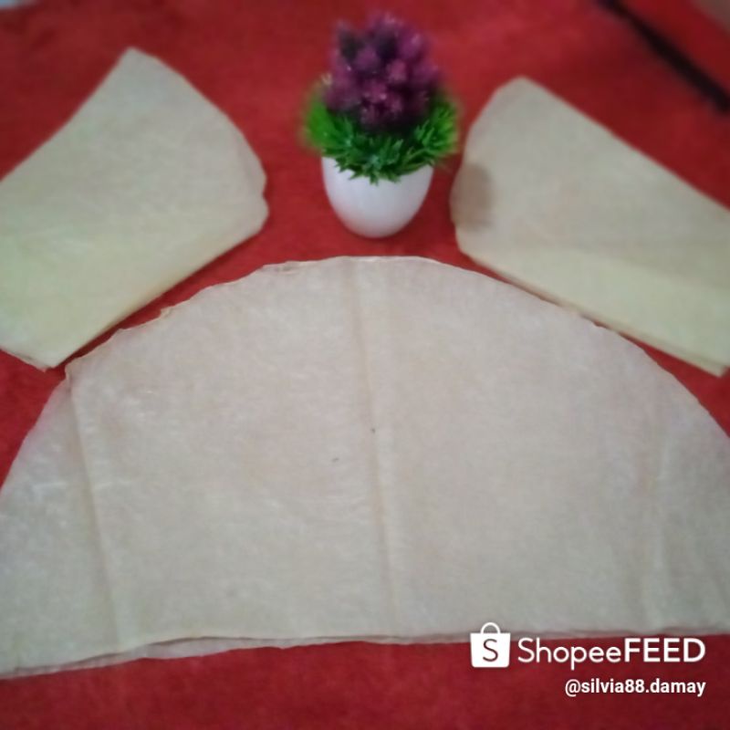 Jual Kulit tahu Halal tawar setengah lingkaran warna putih isi 50L MUI ...