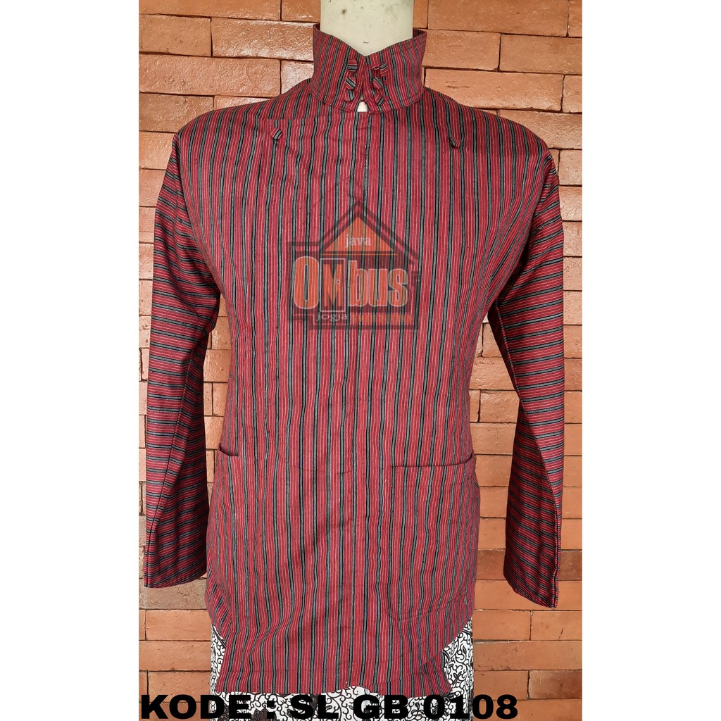 Jual Surjan Lurik Grade B Kode : SLGB 0108 | Busana Jawa | Baju ...