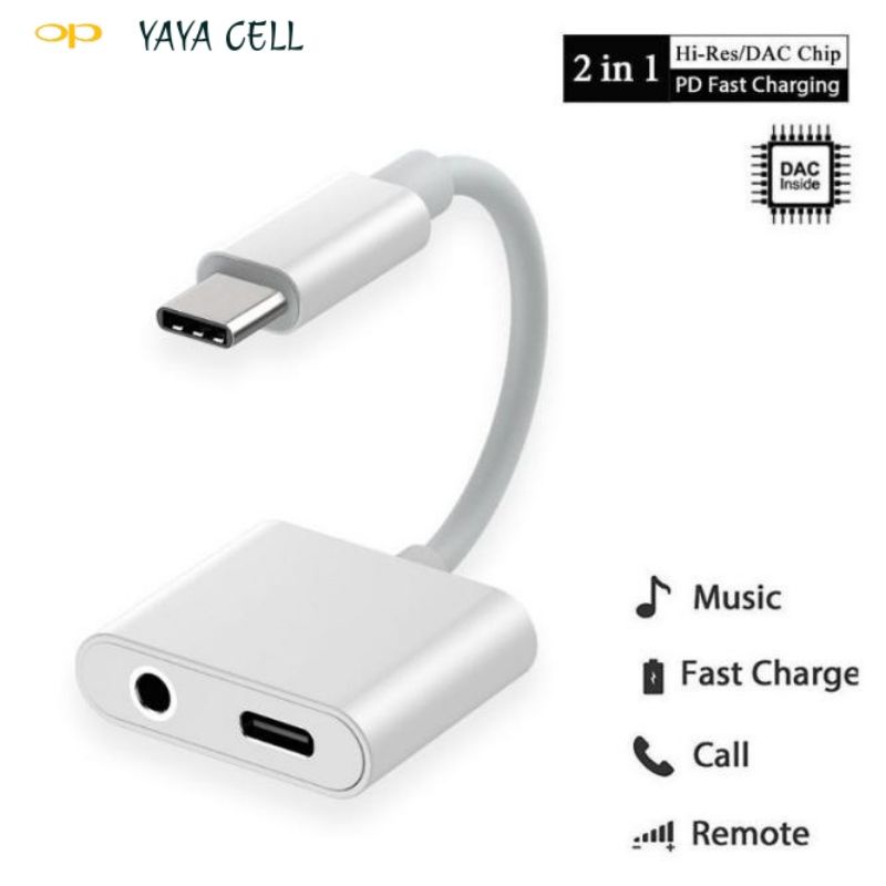 Jual Type C OTG 3,5Mm Earphones Adapter Kabel Pengisian Usb Audio ...