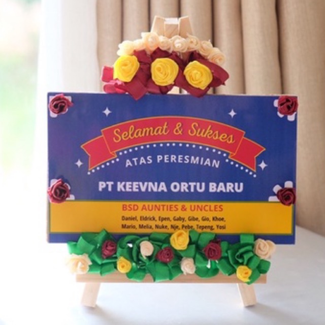 Jual Papan Bunga Mini Hadiah Wisuda Unik Ulang Tahun Grand Opening ...