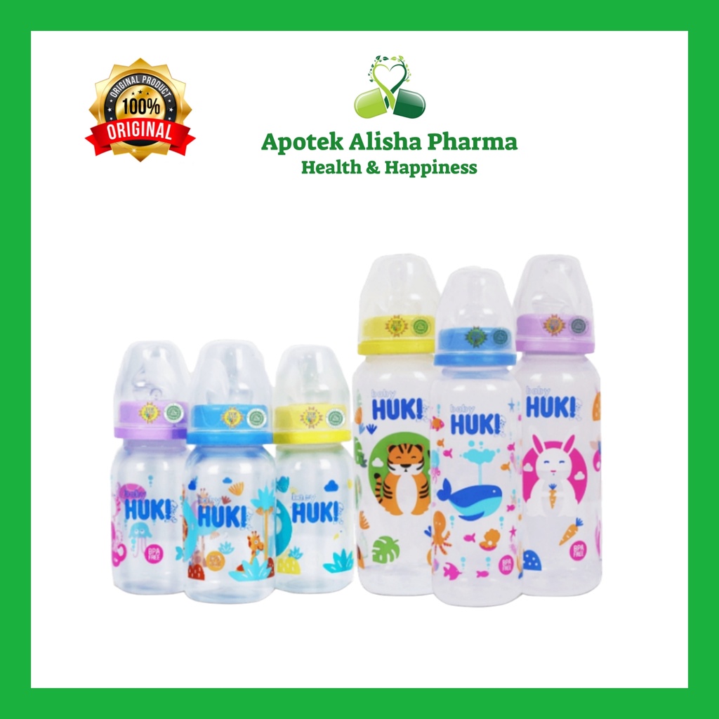 Jual Baby Huki Botol Bayi Orthodontic 240ml / 120ml / 60ml Botol Susu ...
