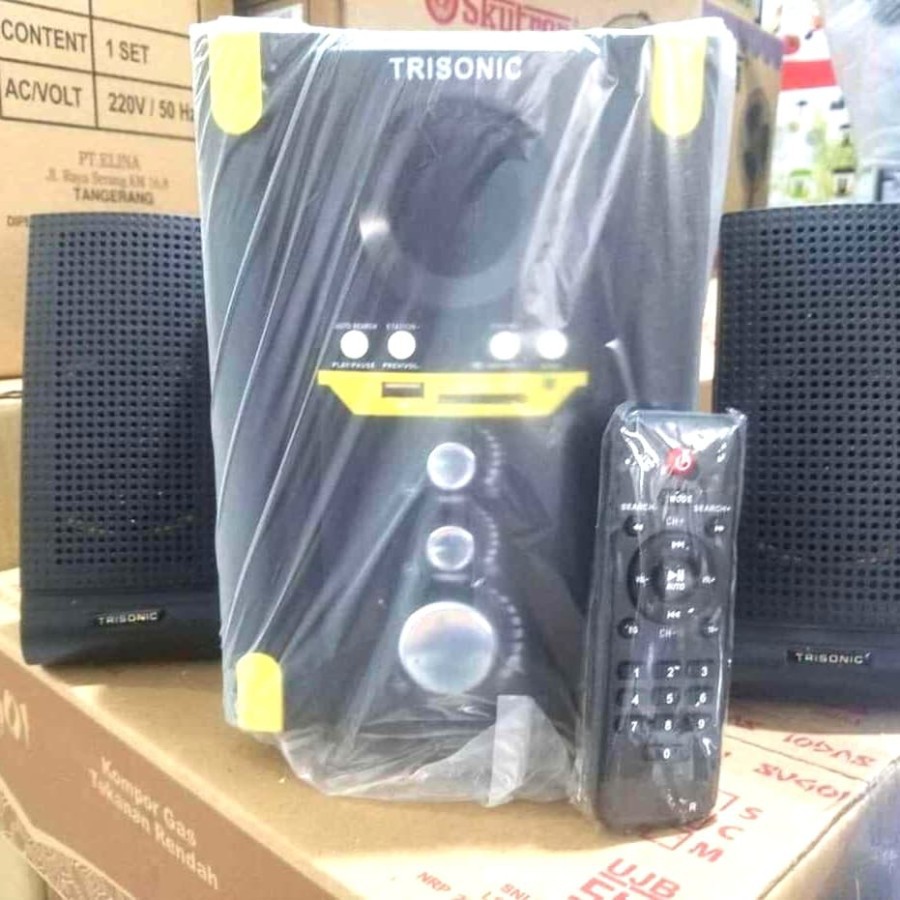 Jual SPEAKER TRISONIC RADIO FM/ SPEAKER MULTIMEDIA STANDAR 2.1 T-188R ...