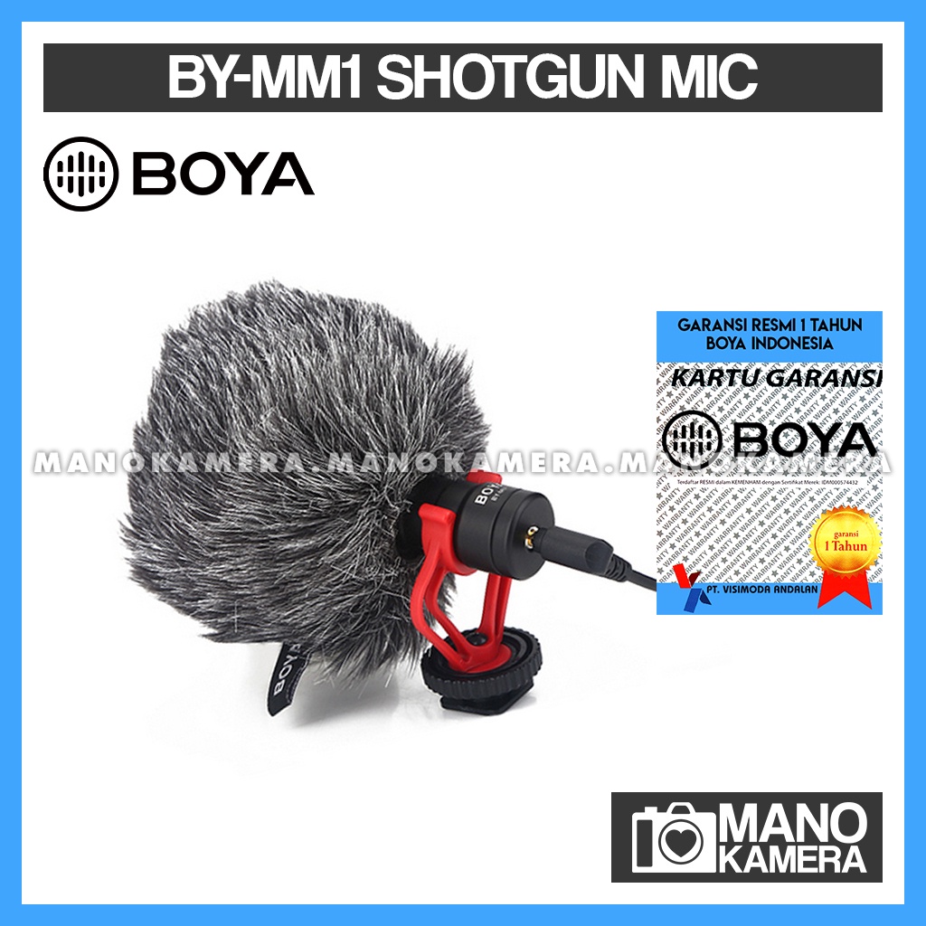 Jual Boya BY-MM1 Shotgun Microphone Mic BY MM1 DSLR Mirrorless Smartphone | Shopee Indonesia