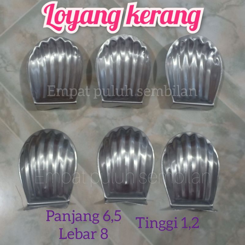 Jual 1 lusin loyang kecil madelaine / loyang kue bolu kerang / cetakan ...