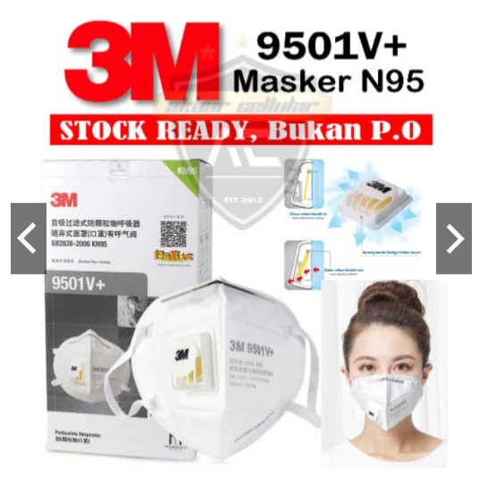 Jual masker KN95 / Masker 3M / 9501v+ / Masker Original / N95 / Masker Medis / Terbaik di KELAS ...