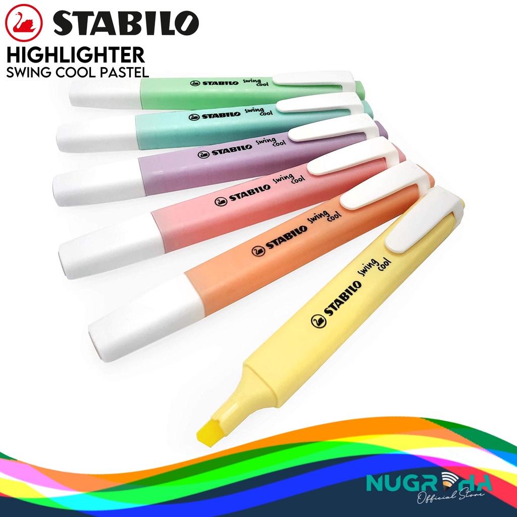Jual HIGHLIGHTER STABILO BOSS SWING COOL PASTEL | Shopee Indonesia