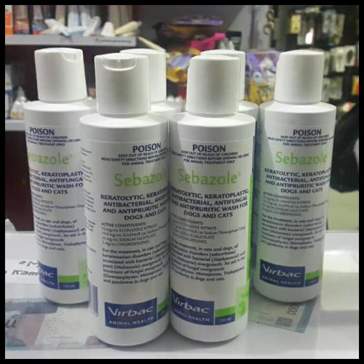 Jual VIRBAC SEBAZOLE SHAMPOO 250ML (U/ PENYAKIT KULIT DAN JAMUR ...