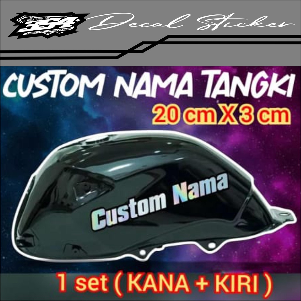 Jual sticker cuttink tengki custome uk 3x20 cm | Shopee Indonesia