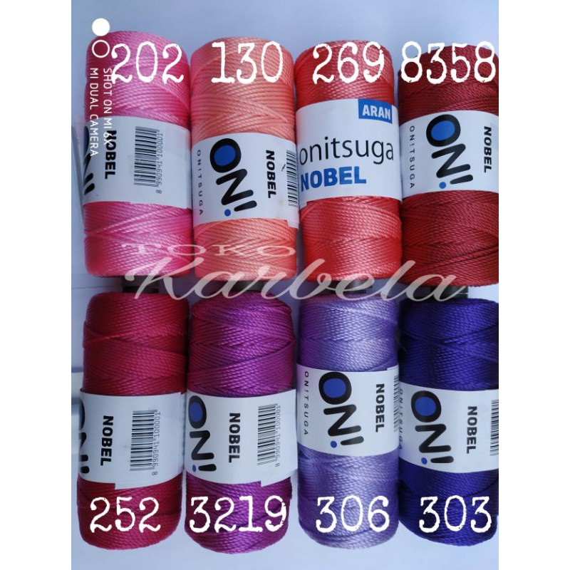 Jual (PART2) Benang rajut nilon ONITSUGA NOBEL mengkilap ukuran D27 ...