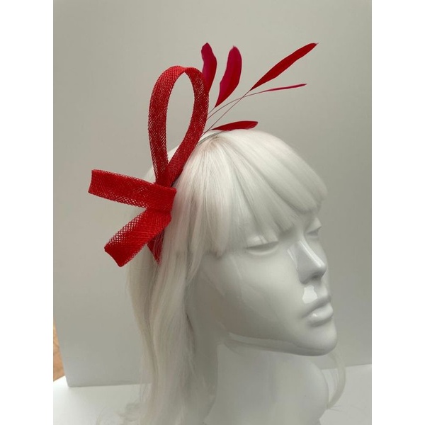 Jual custom made fascinator (maroon) | Shopee Indonesia